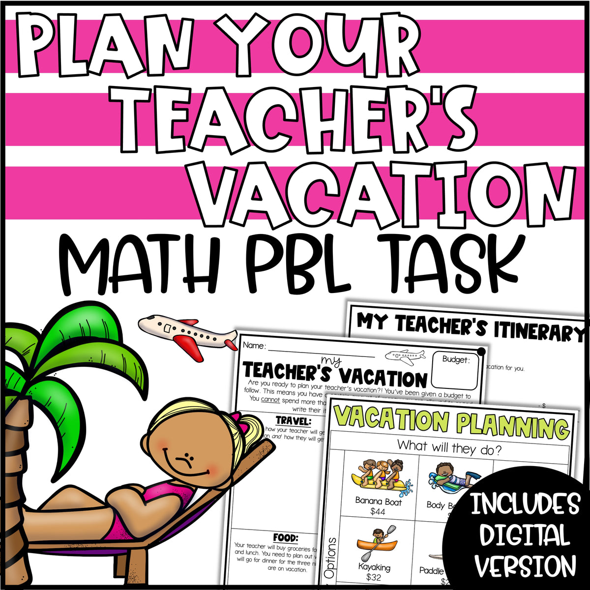 End of the Year PBL Activity | Plan a Tropical Vacation for your Teach ...