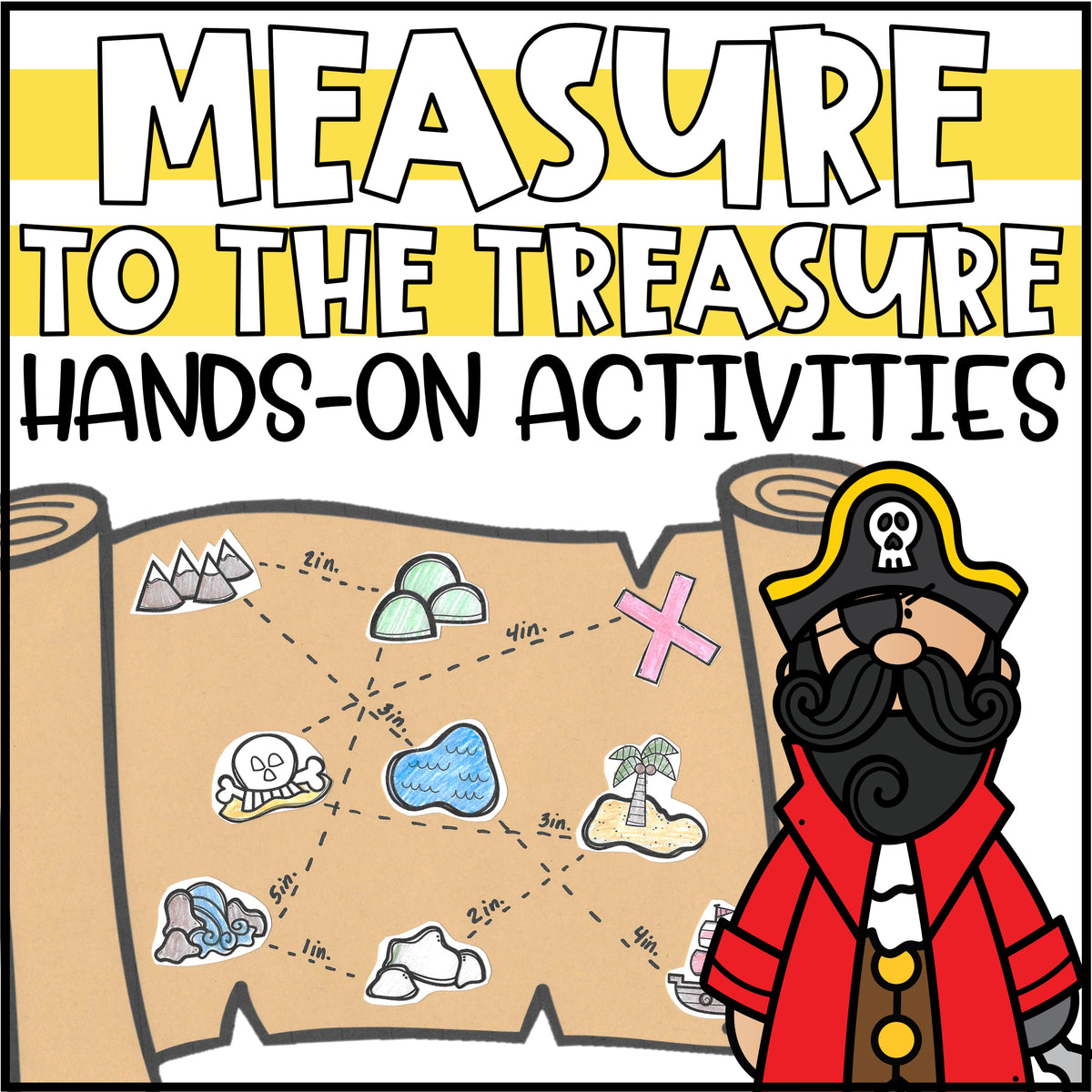 Measure to the Treasure - Task Cards, Treasure Hunt & Hands-On Project ...