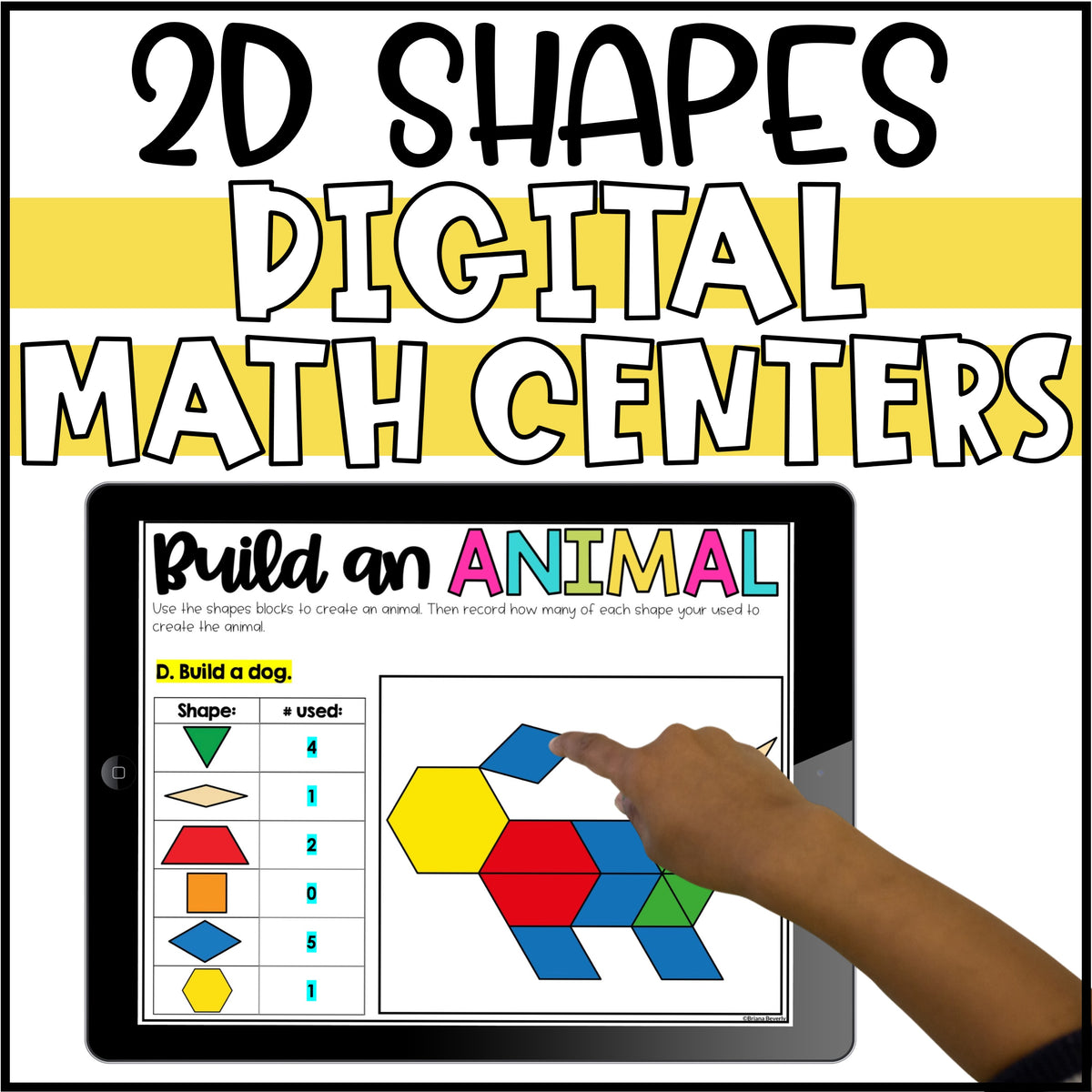 Digital 2D Shapes Activities for Google Slides – Teaching with Briana ...