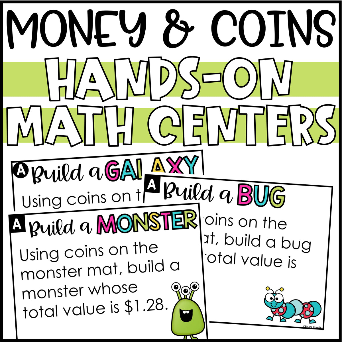 Money and Coins Activities Hands-On Math Center – Teaching with Briana ...