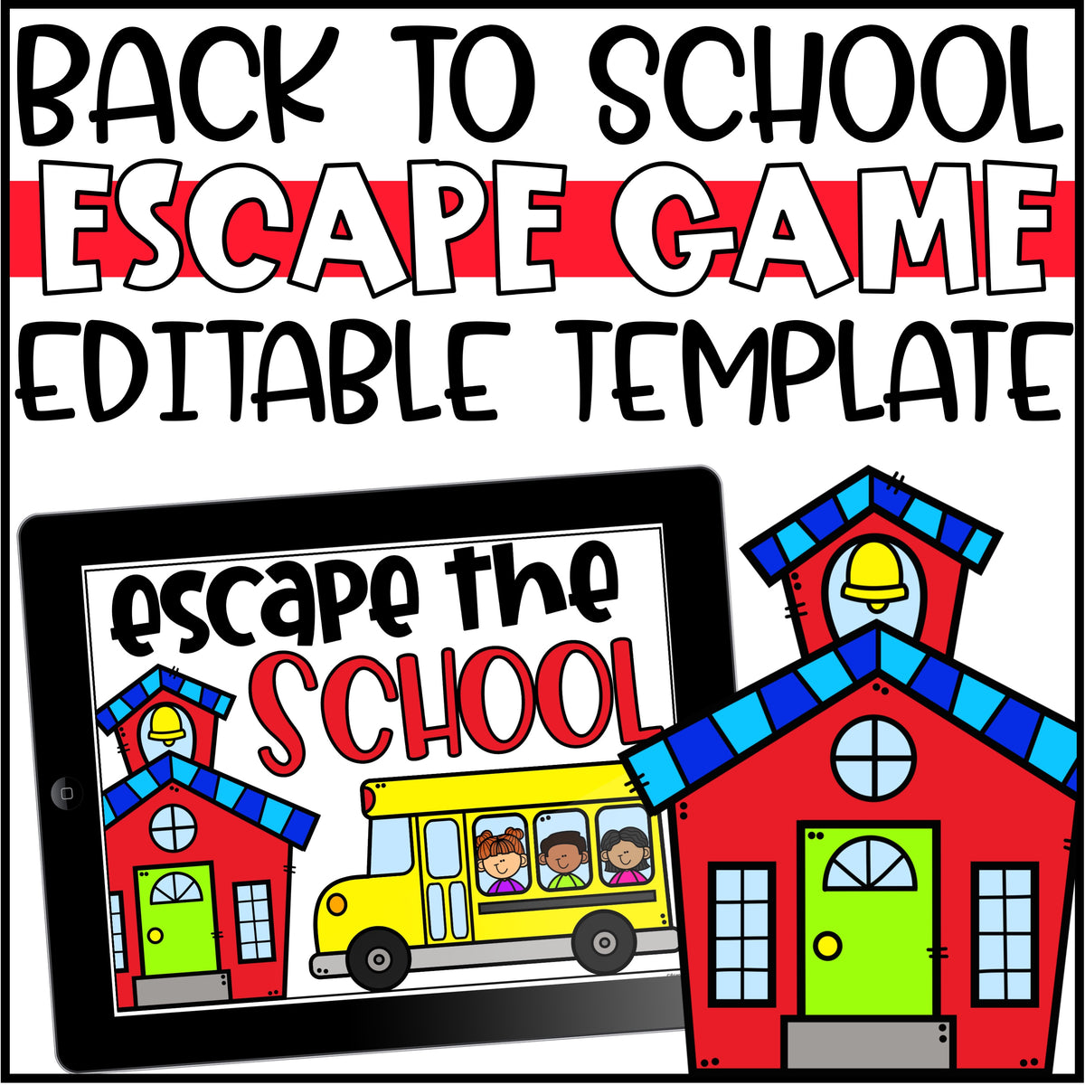 Back to School Editable Escape Room Template – Teaching with Briana Beverly