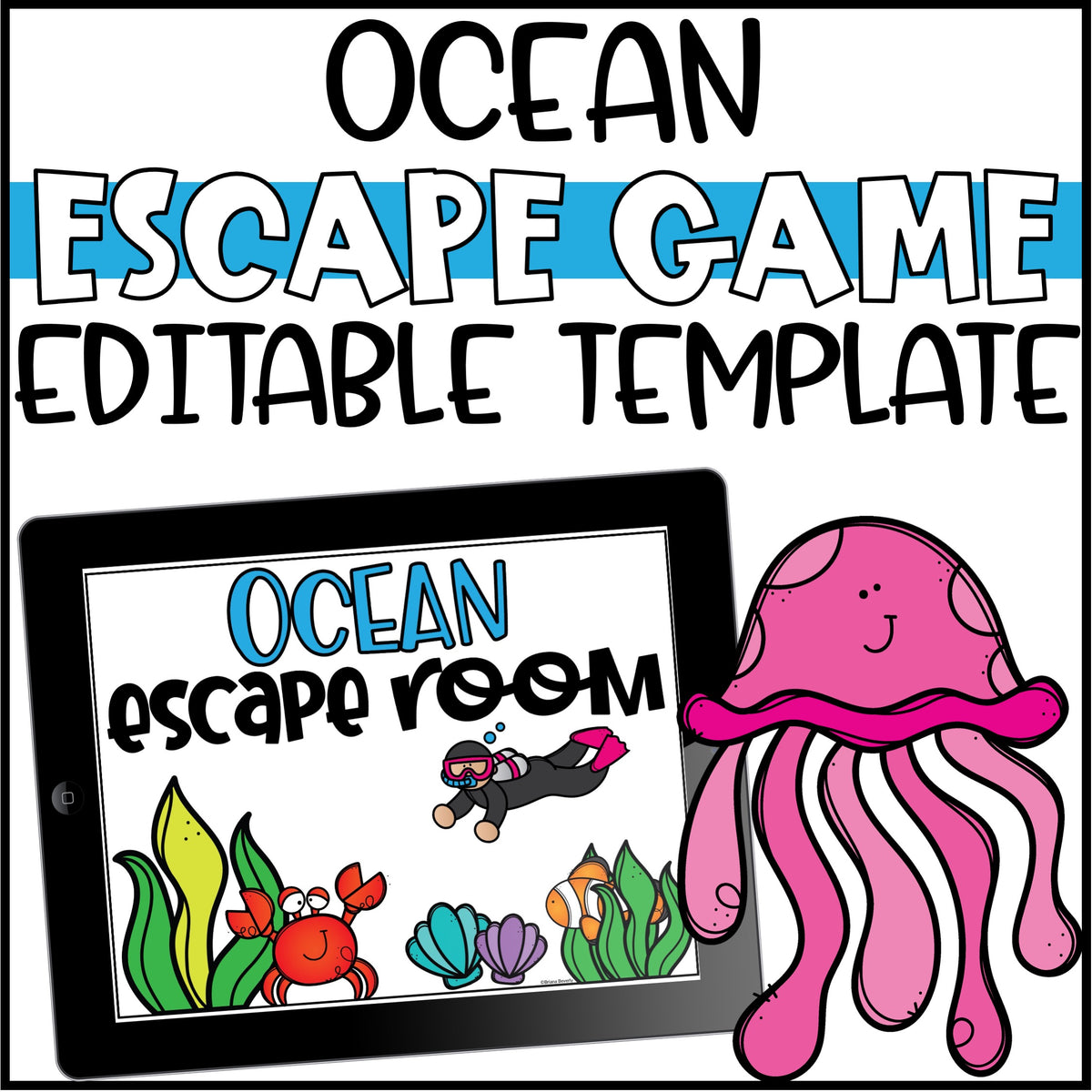 Ocean Escape Room Editable Template – Teaching with Briana Beverly