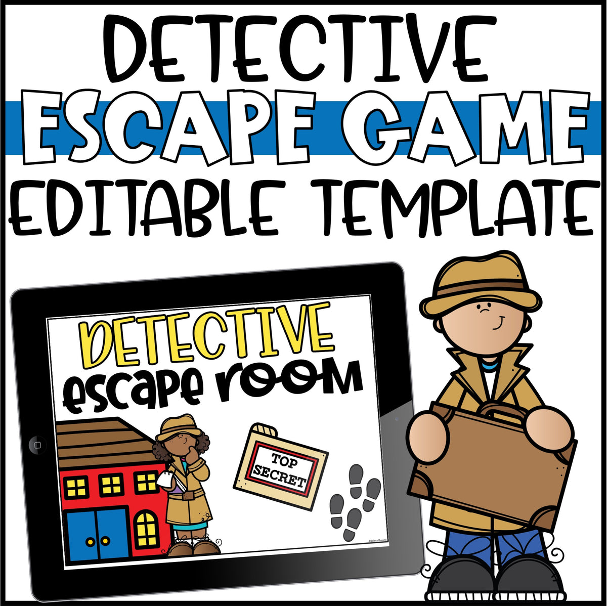 Detective Escape Room Editable Template – Teaching with Briana Beverly
