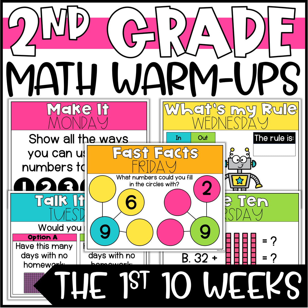 Daily Math Warm-Ups for 2nd Grade - Set One – Teaching with Briana Beverly