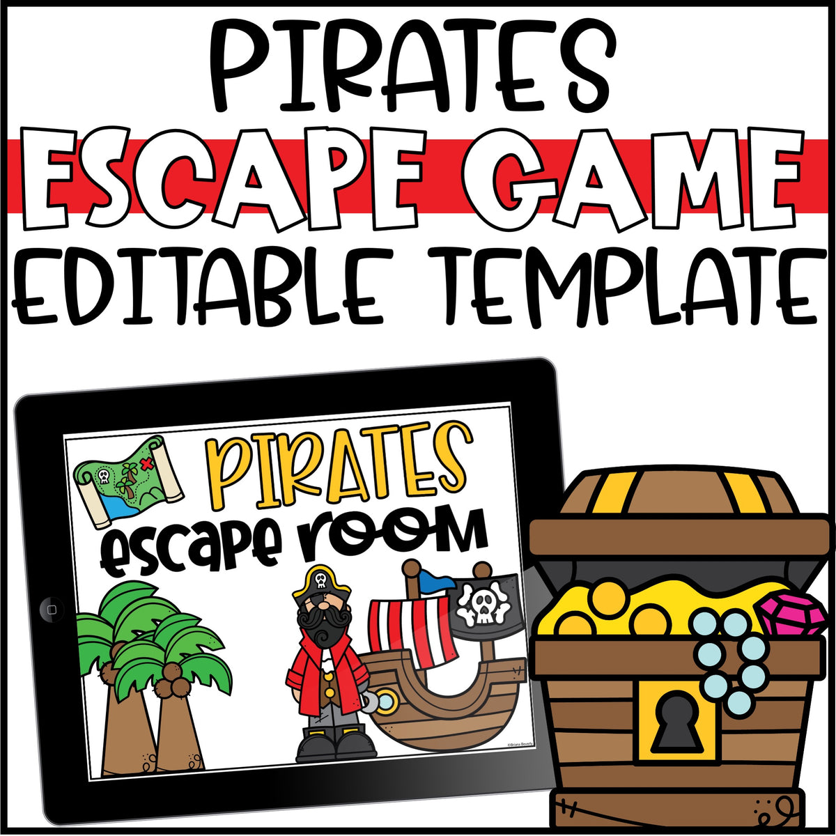 Pirates Escape Room Editable Template – Teaching with Briana Beverly