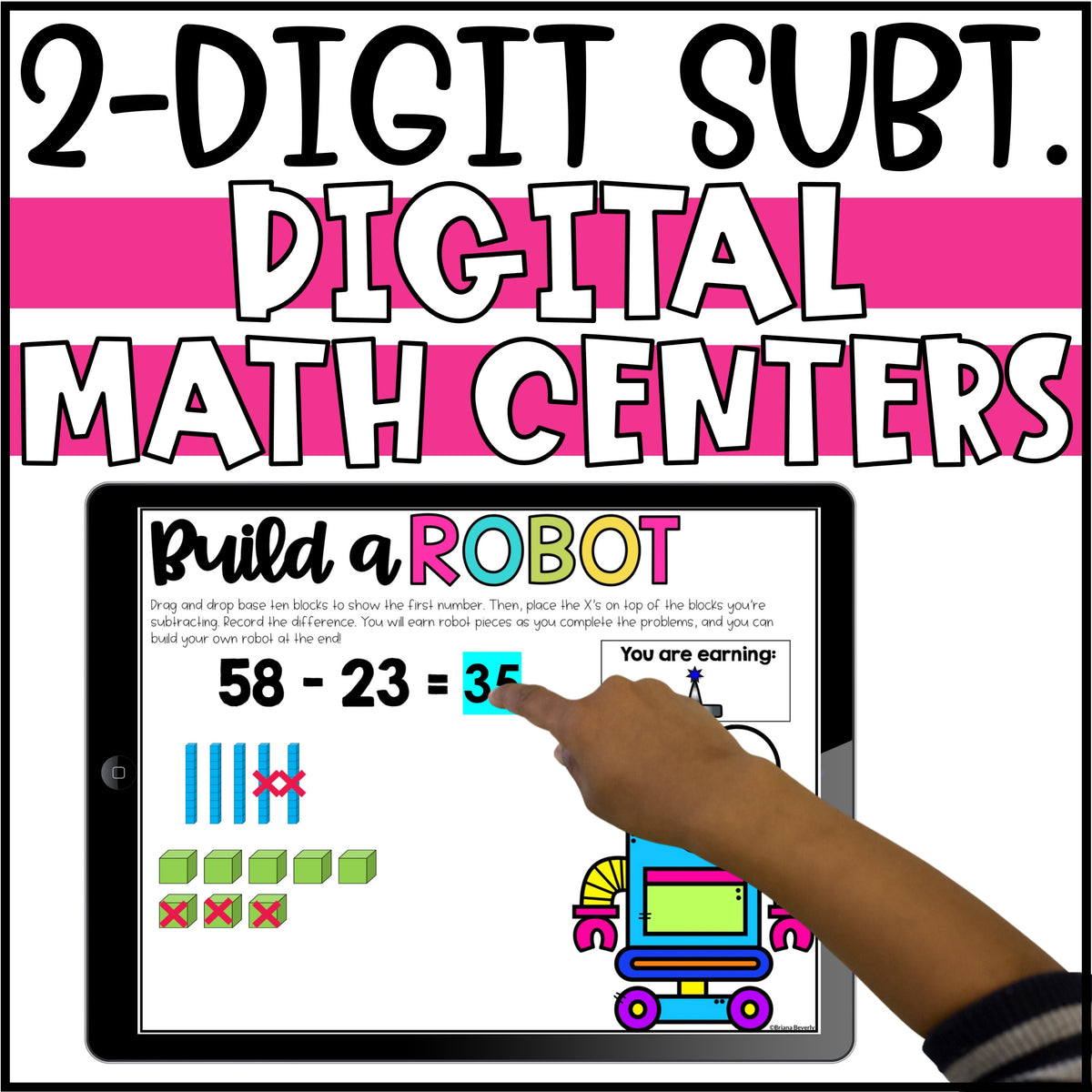 Digital 2-Digit Subtraction Activities for Google Slides – Teaching ...