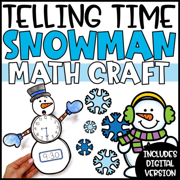 Winter Telling Time Math Craft – Teaching with Briana Beverly