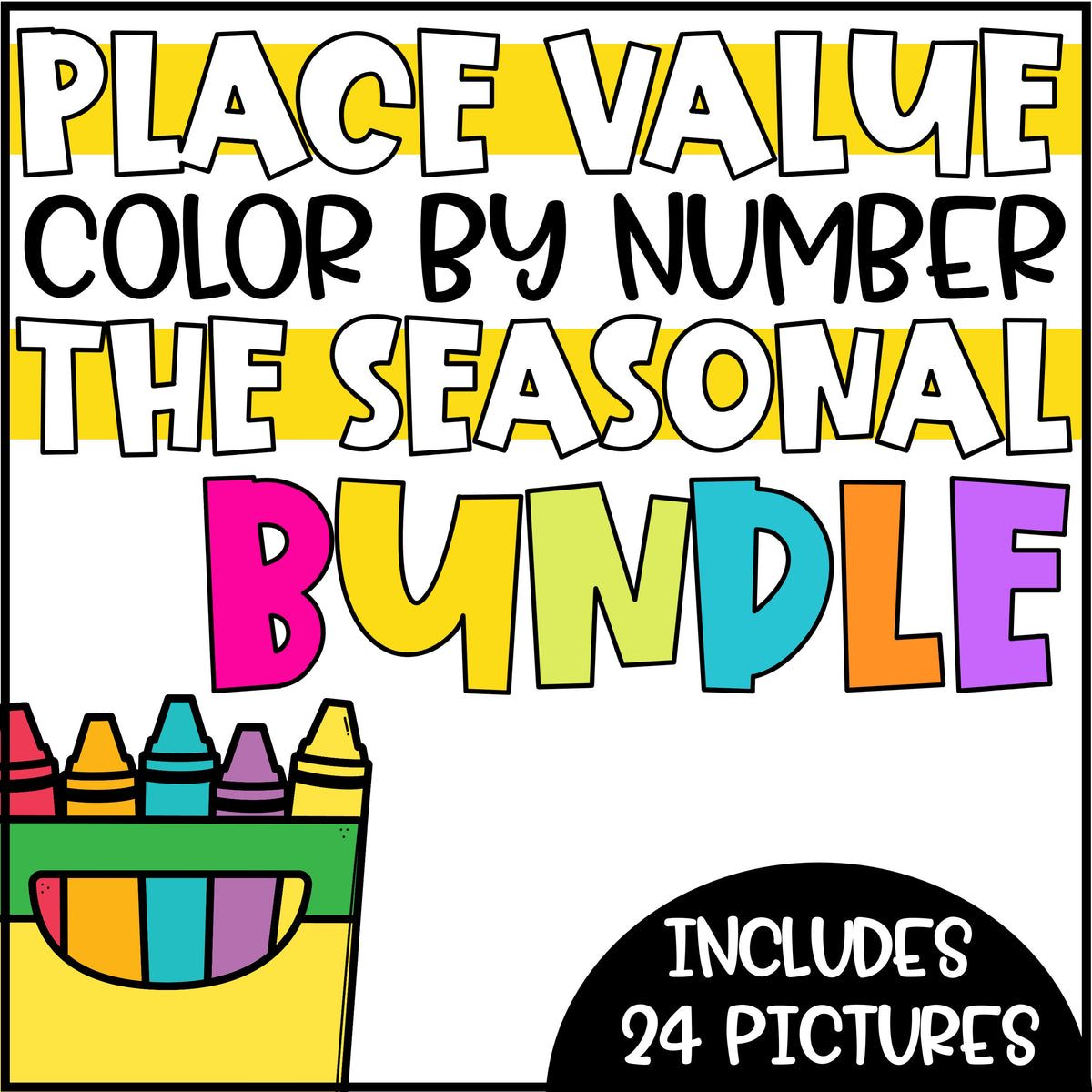 Place Value Worksheets Color by Number BUNDLE – Teaching with Briana ...