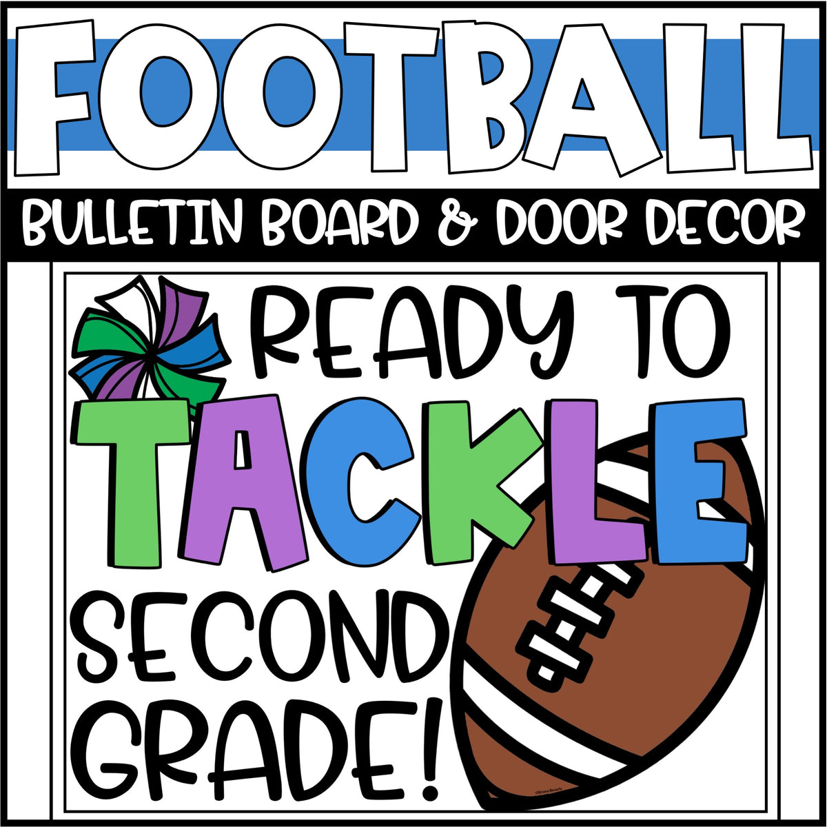 Football Bulletin Board or Door Decoration – Teaching with Briana Beverly