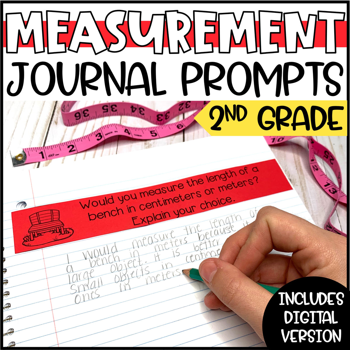 Measurement Math Journal Prompts – Teaching with Briana Beverly