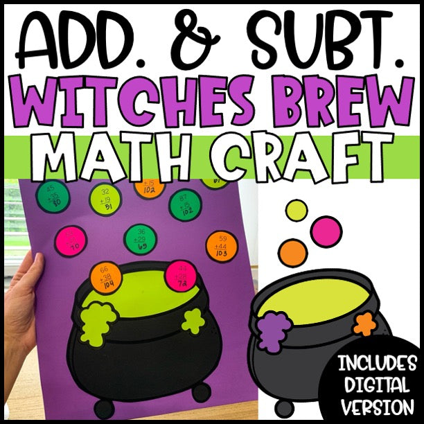 Halloween Math Craft - Addition & Subtraction – Teaching with Briana ...