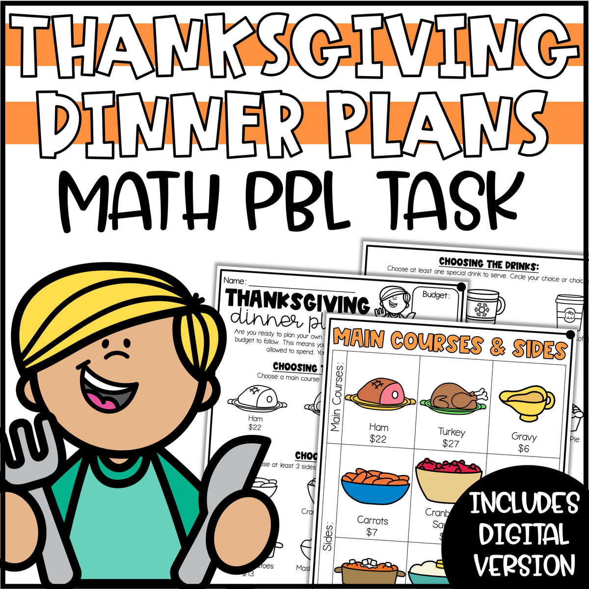 Plan Thanksgiving Dinner PBL Task – Teaching with Briana Beverly