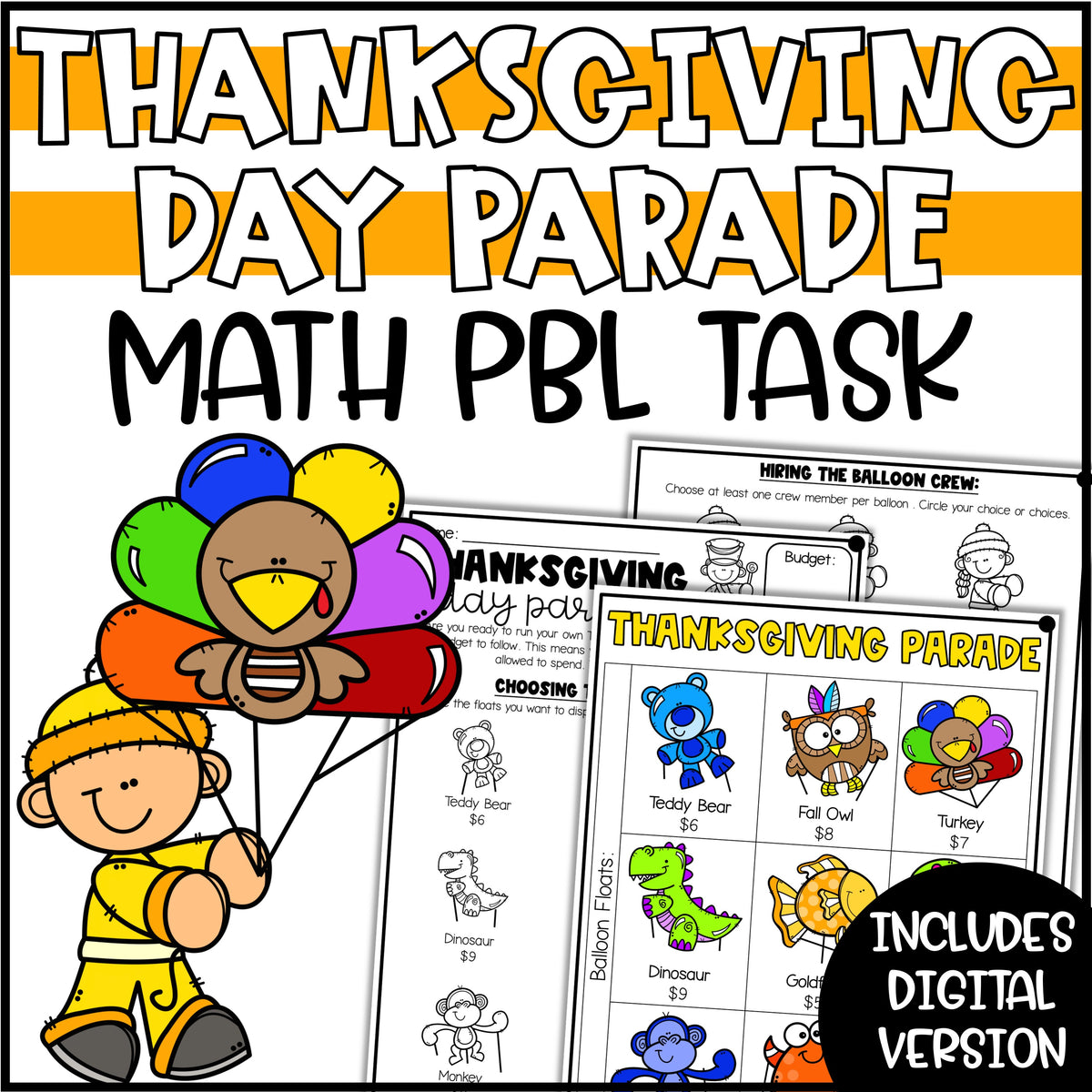 Thanksgiving Day Parade PBL Task – Teaching with Briana Beverly