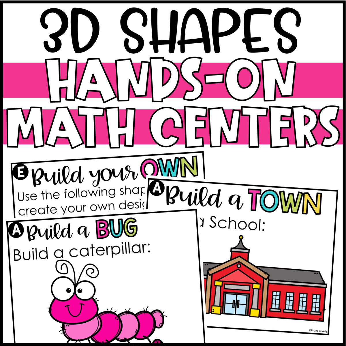 3D Shapes Hands-On Math Center – Teaching with Briana Beverly