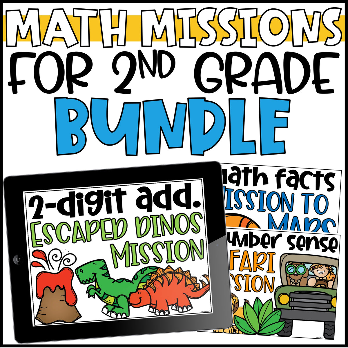 2nd Grade Math Missions-The Complete Bundle – Teaching with Briana Beverly
